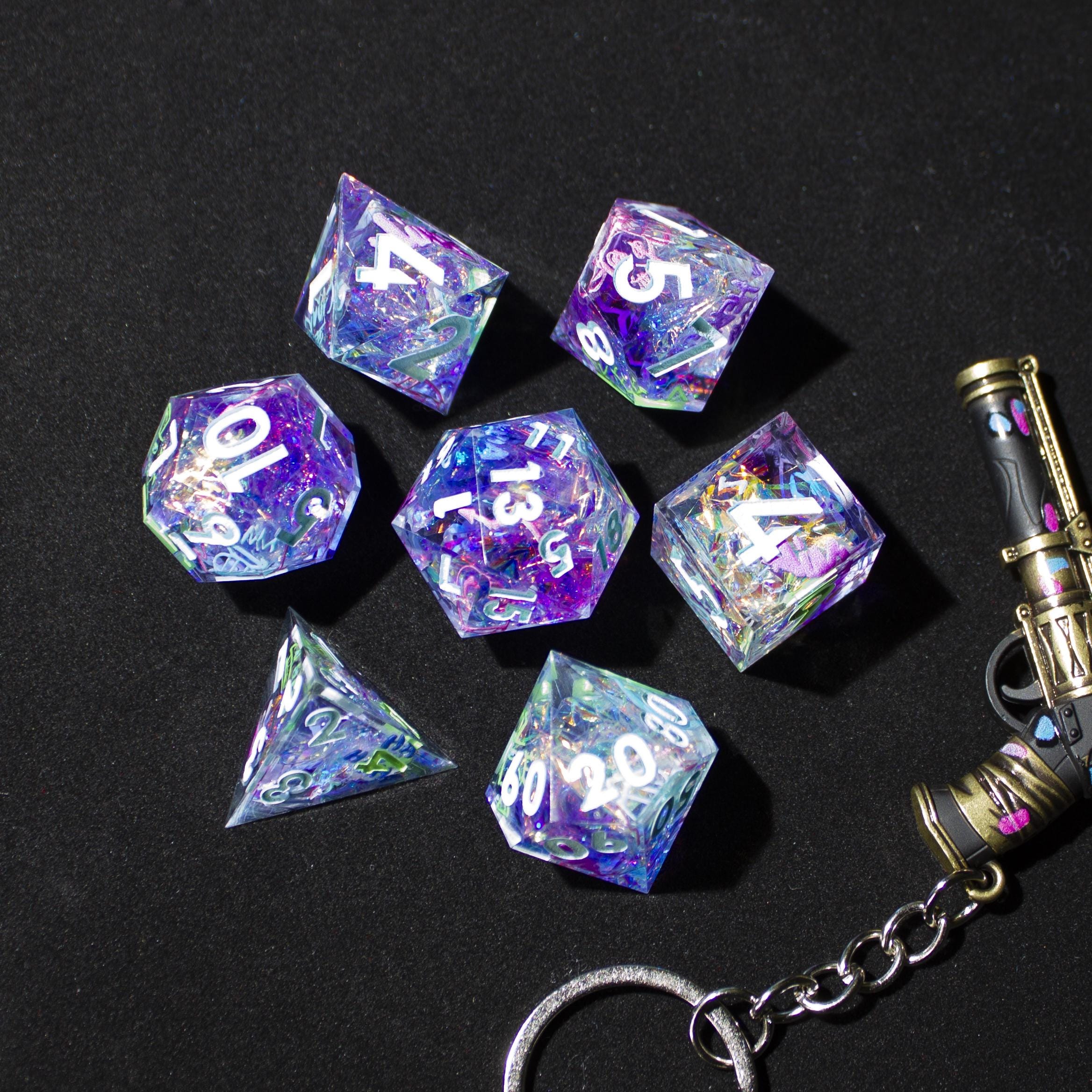 Jinx Dice, Arcane Dice, Dnd Dice Set, Polyhedral Dice, Resin Dice Set ...