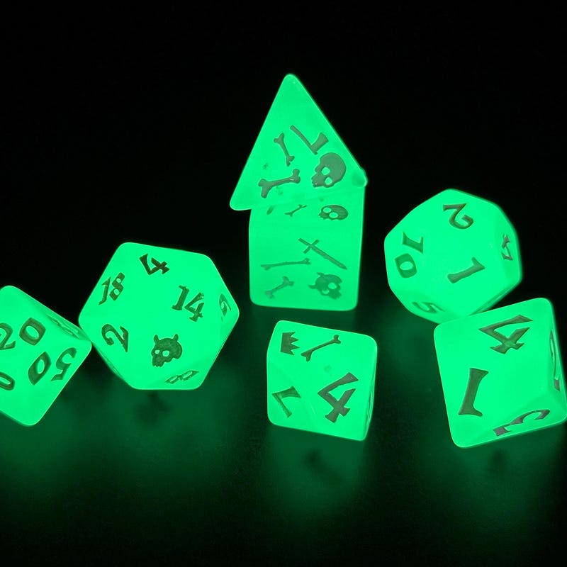 Glowing Dice - Etsy