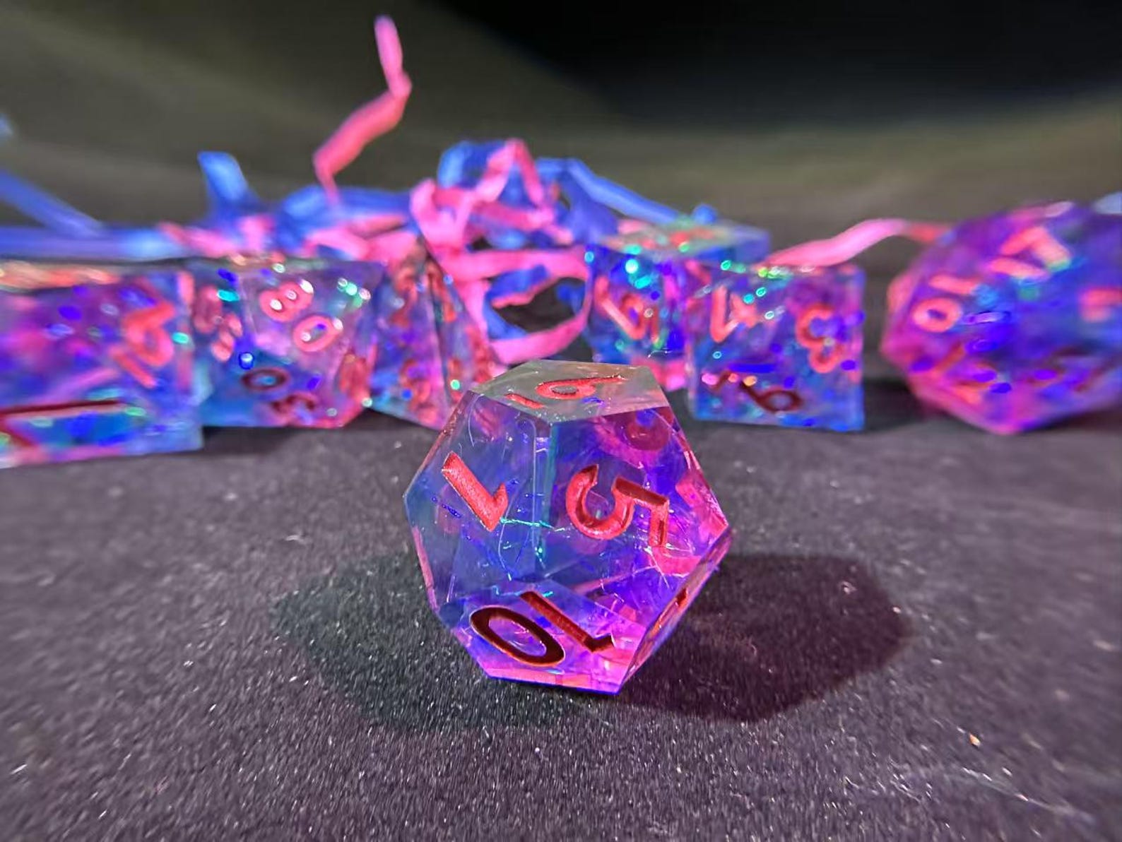 Jinx Dice, Arcane Dice, Dnd Dice Set, Polyhedral Dice, Resin Dice Set ...