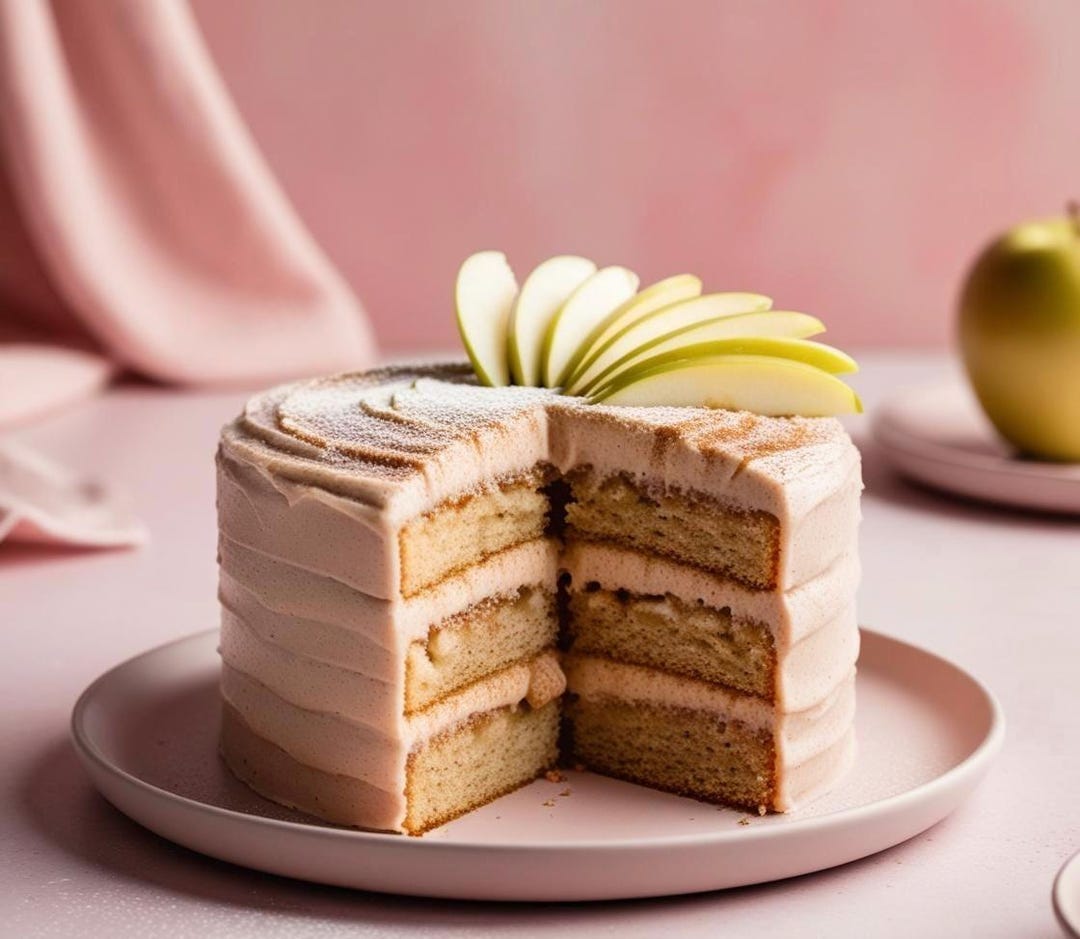 BEST Spiced Apple Layer Cake With Cinnamon Cream Frosting Recipe ...