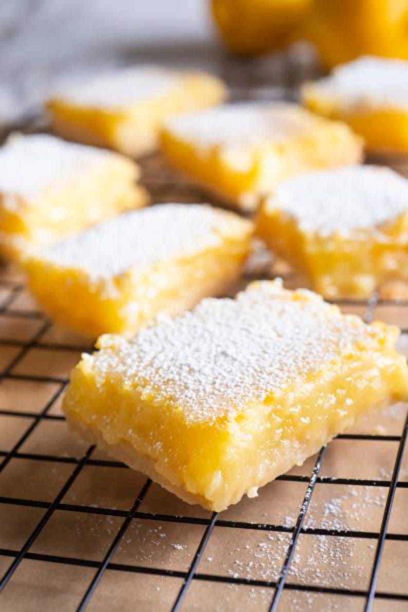 BEST Zesty Lemon Bars Recipe Beginner Friendly - Etsy