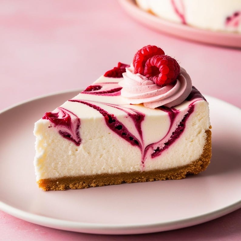 BEST Raspberry Swirl Cheesecake Recipe Beginner Friendly - Etsy