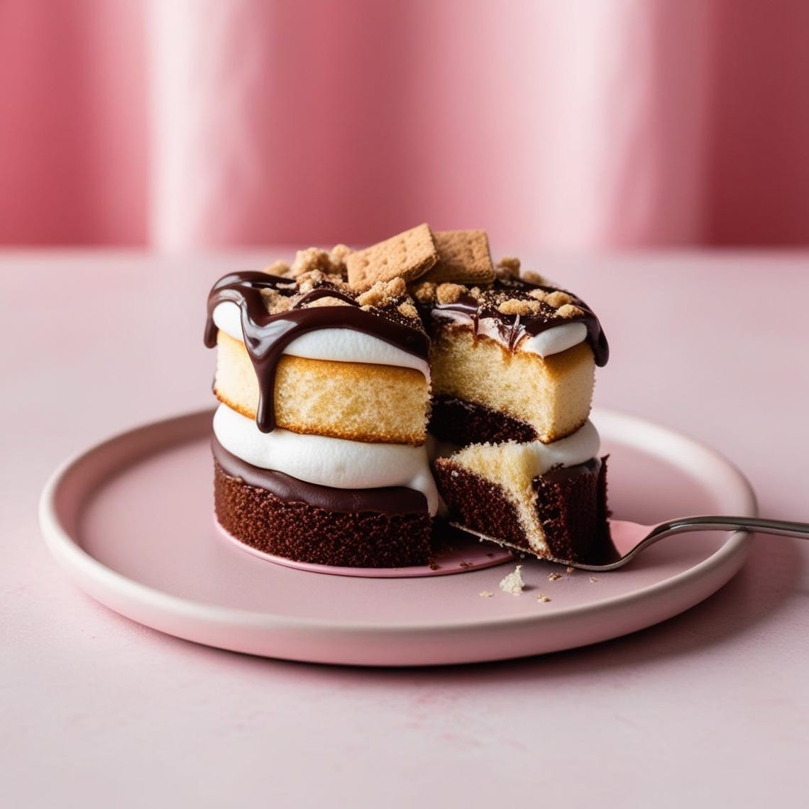 EXCLUSIVE Mini S’mores Cake Recipe Beginner Friendly - Etsy