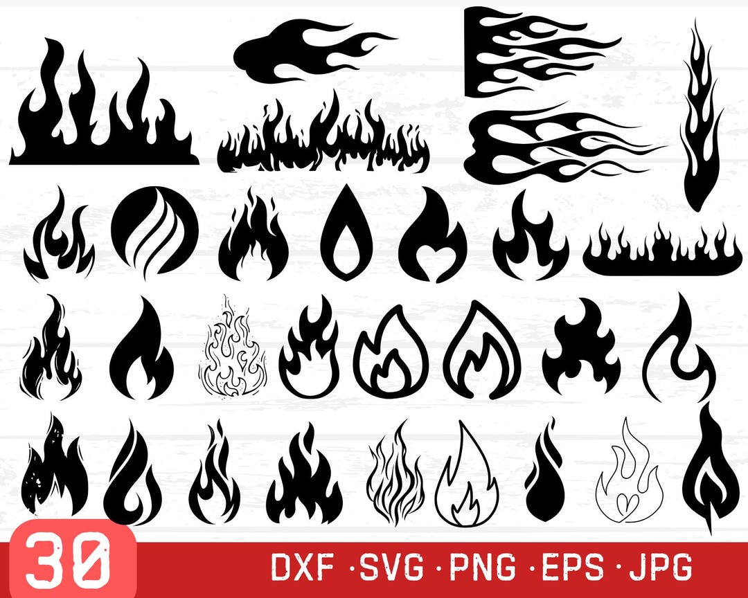 Flame Bundle, Flame Svgs, Fire Vectors, Fire Flame Svgs, Flame Cut ...