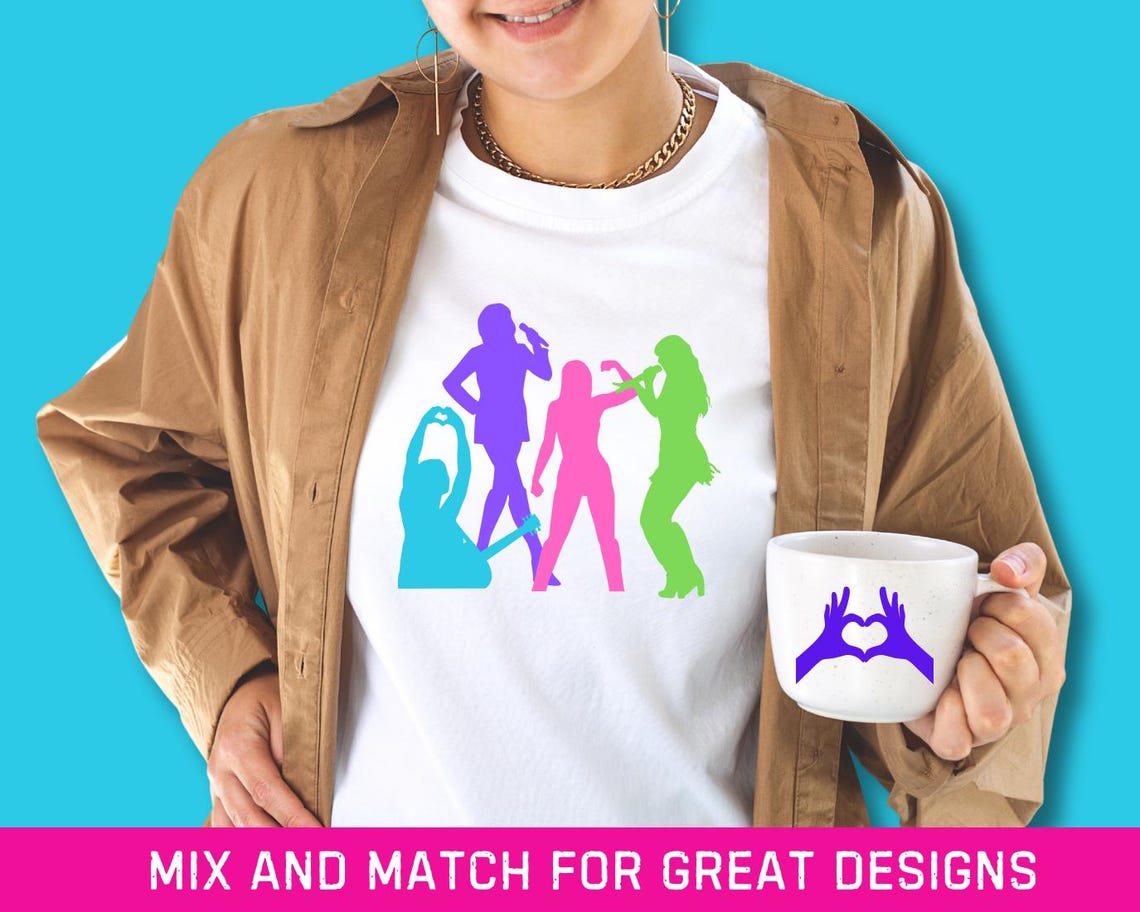 Swiftie Silhouette Bundle, SVG, PNG, JPG, Swiftie Vectors, Swiftie Svgs ...