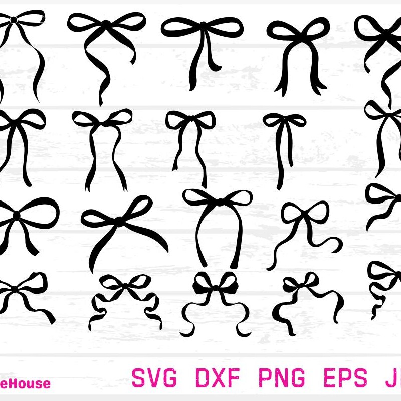 Bow Svg - Etsy