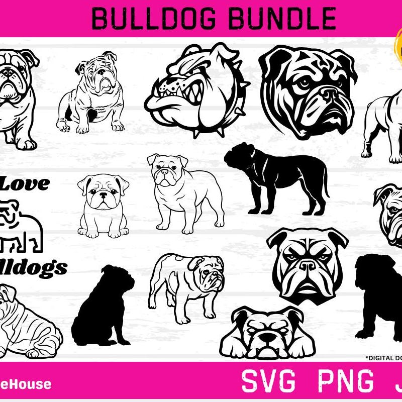 Georgia Bulldogs Clip Art - Etsy