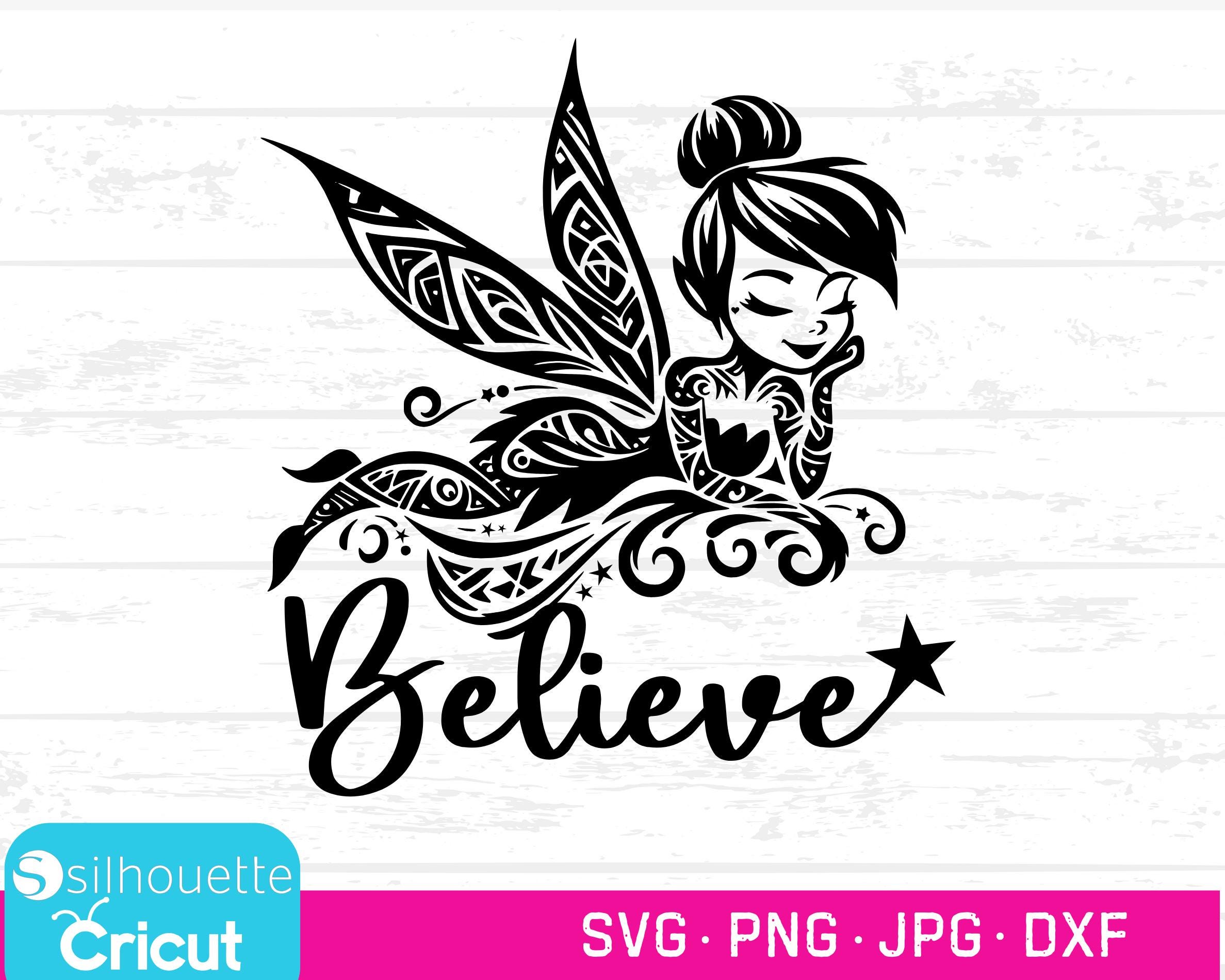 Tattoo Tinker SVG, PNG, JPG, Dxfs, Fairy Outline Svg, Tattoo Fairy Clip ...