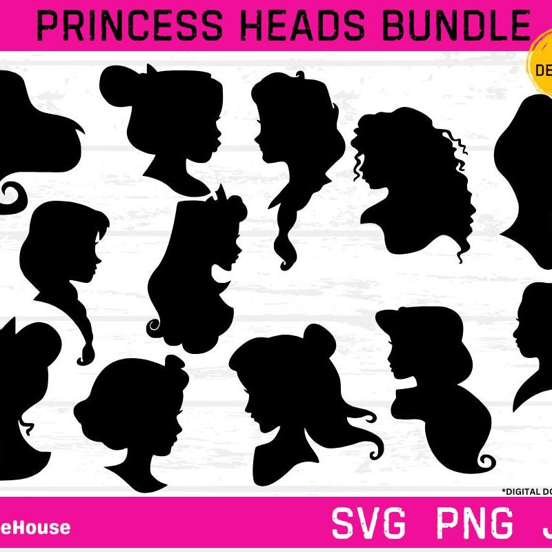 Princess Silhouettes - Etsy