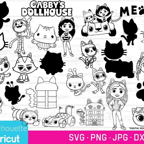 Gabby Dollhouse Svg - Etsy