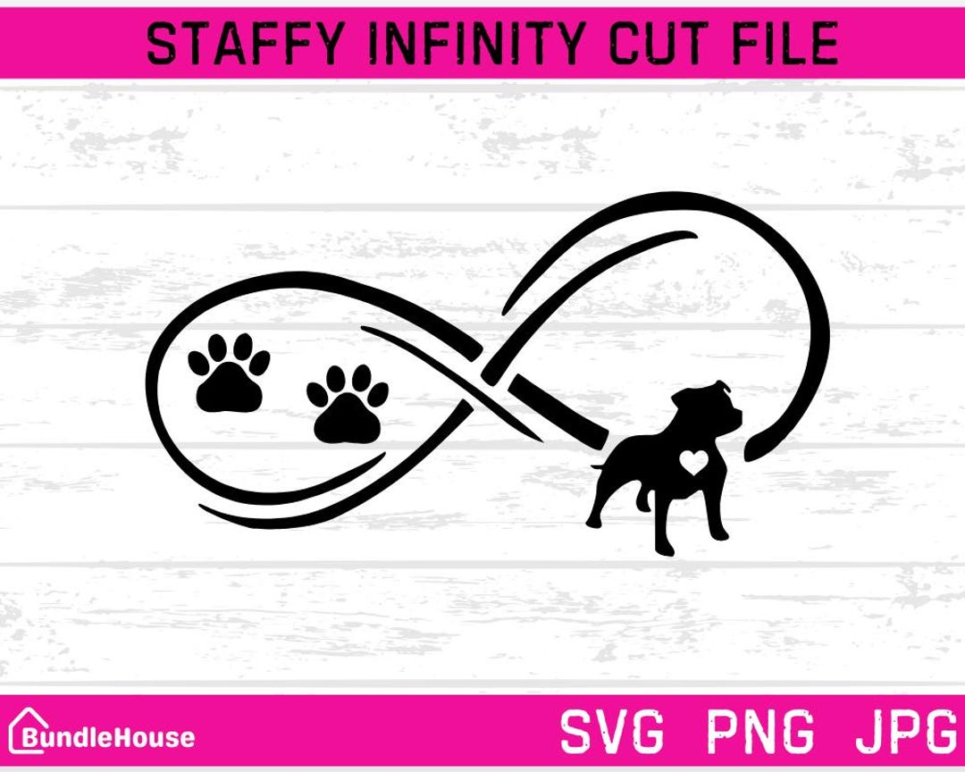 Staffy Infinity SVG, PNG, JPG, Dog Lover Svg, Staffy Svgs ...