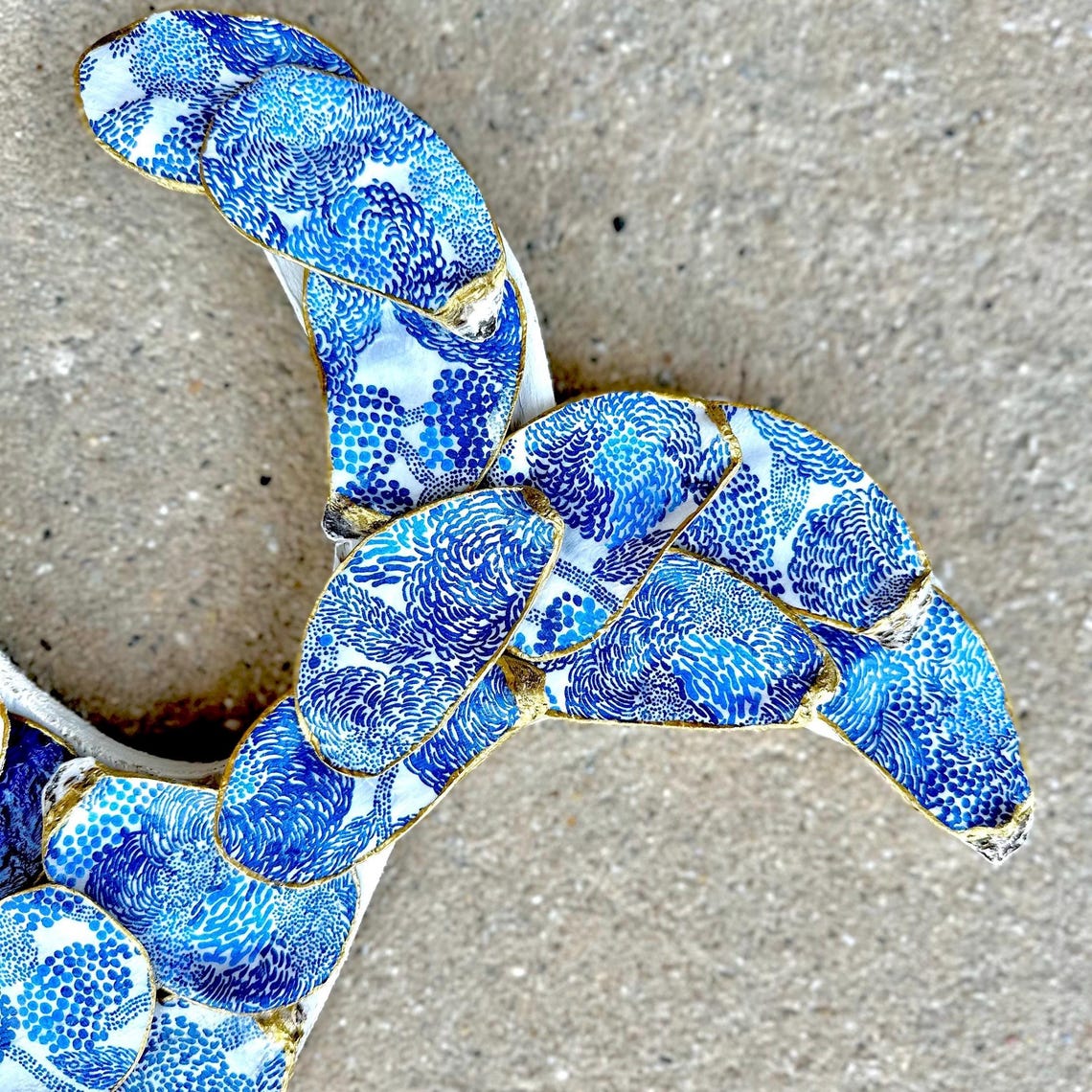 Real Oyster Shell Whale Wall Decor | Whale Wall Hanging | Handpainted ...