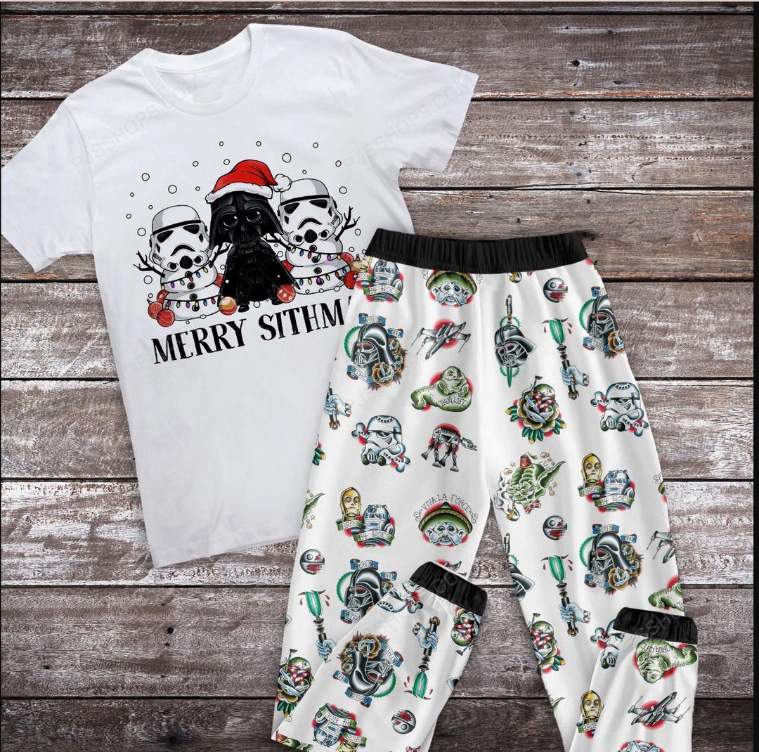 Star Wars Christmas Pajamas Set, Personalized Family Pajamas, Family ...