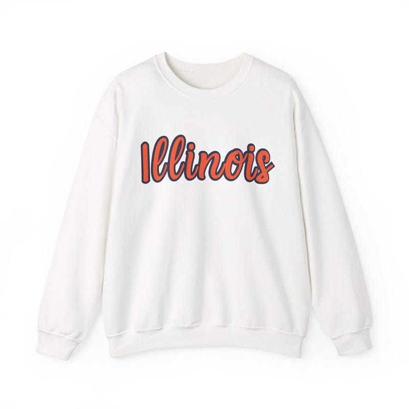 Illinois Football Sweater - Etsy
