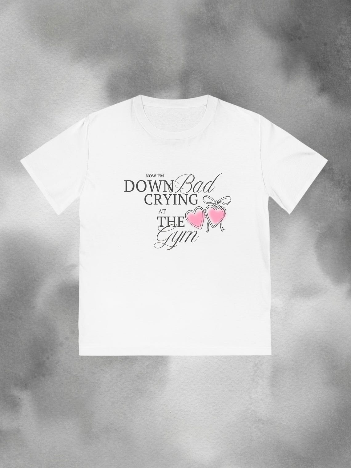 DOWN BAD Crying at the Gym Tshirt Y2k Coquette Aesthetic Vintage Band ...