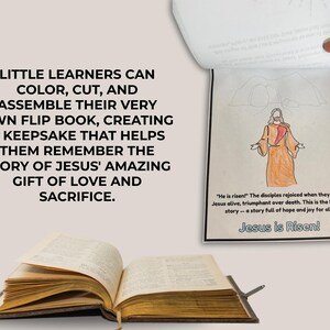 Easter Story Flip Book, Sunday School Craft, Holy Week Flip Book, the ...