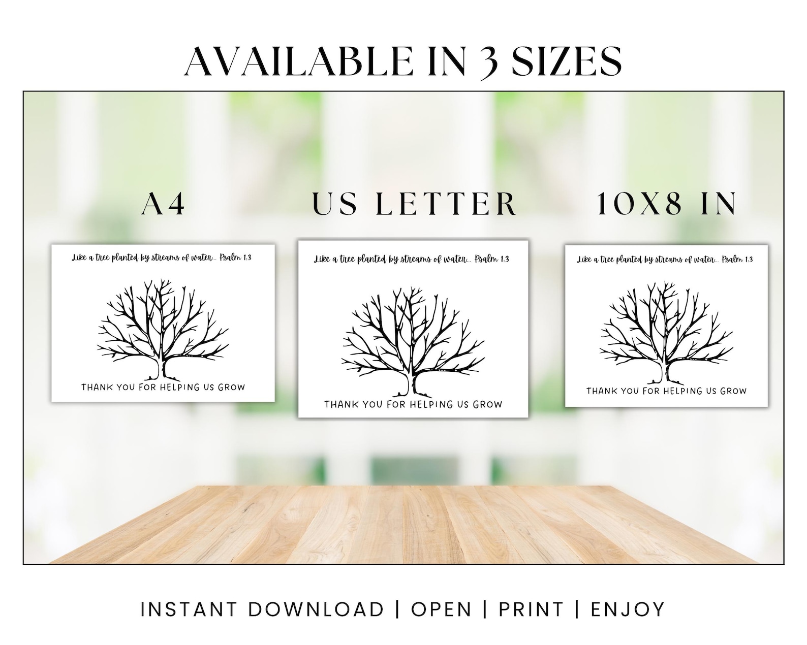 Teacher Appreciation Gift | Thumbprint Art Fingerprint Tree | Printable ...