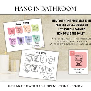 Printable Potty Time Sequence | Toilet Training Checklist Printable ...