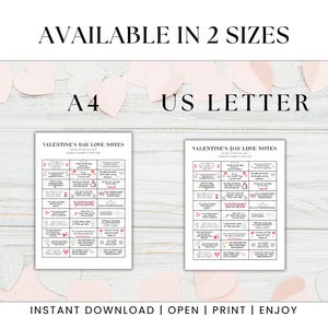 Valentine's Day Love Notes for Kids | Printable Lunchbox Cards Lunch ...