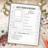 Kids Time Capsule Printable, New Year's Eve Kids Activity, Kids Year in ...
