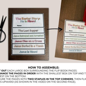 Easter Story Flip Book, Sunday School Craft, Holy Week Flip Book, the ...