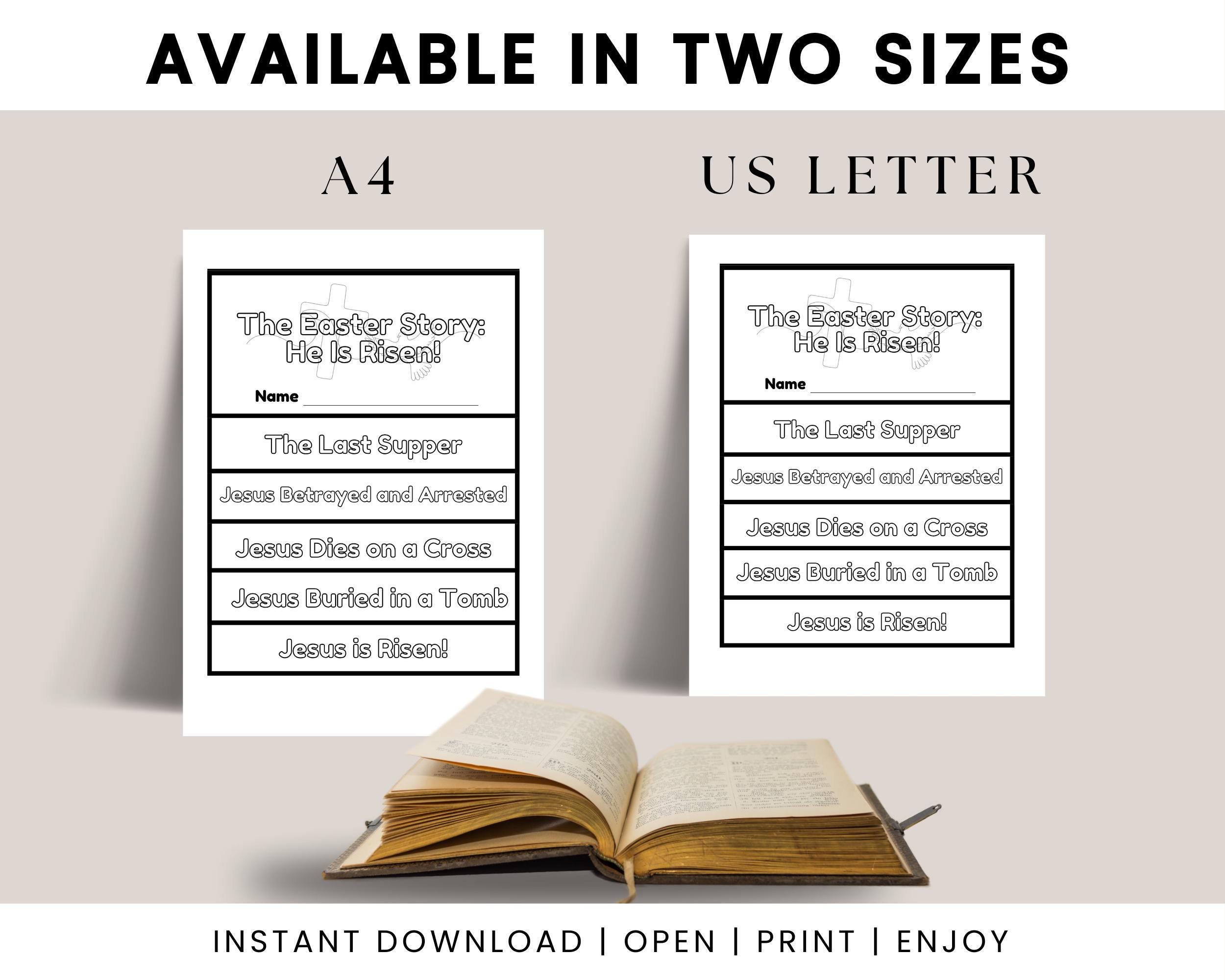 Easter Story Flip Book, Sunday School Craft, Holy Week Flip Book, the ...