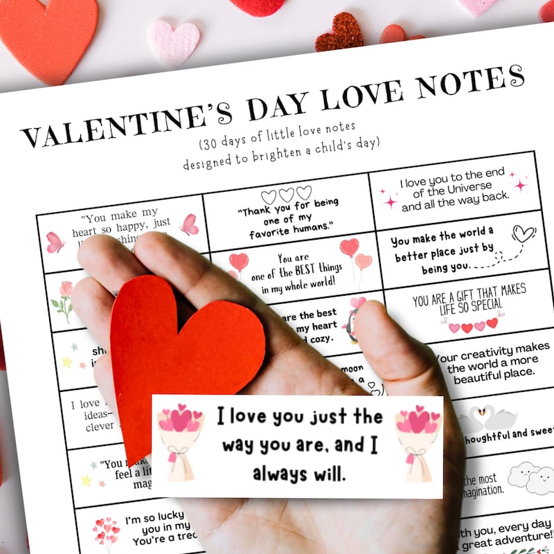 Valentine Note - Etsy