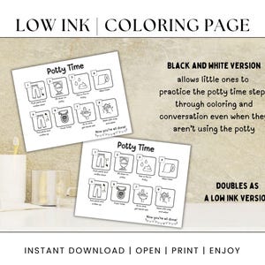 Printable Potty Time Sequence | Toilet Training Checklist Printable ...
