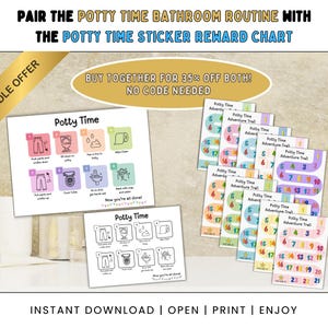 Printable Potty Time Sequence | Toilet Training Checklist Printable ...