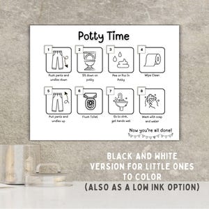 Printable Potty Time Sequence | Toilet Training Checklist Printable ...