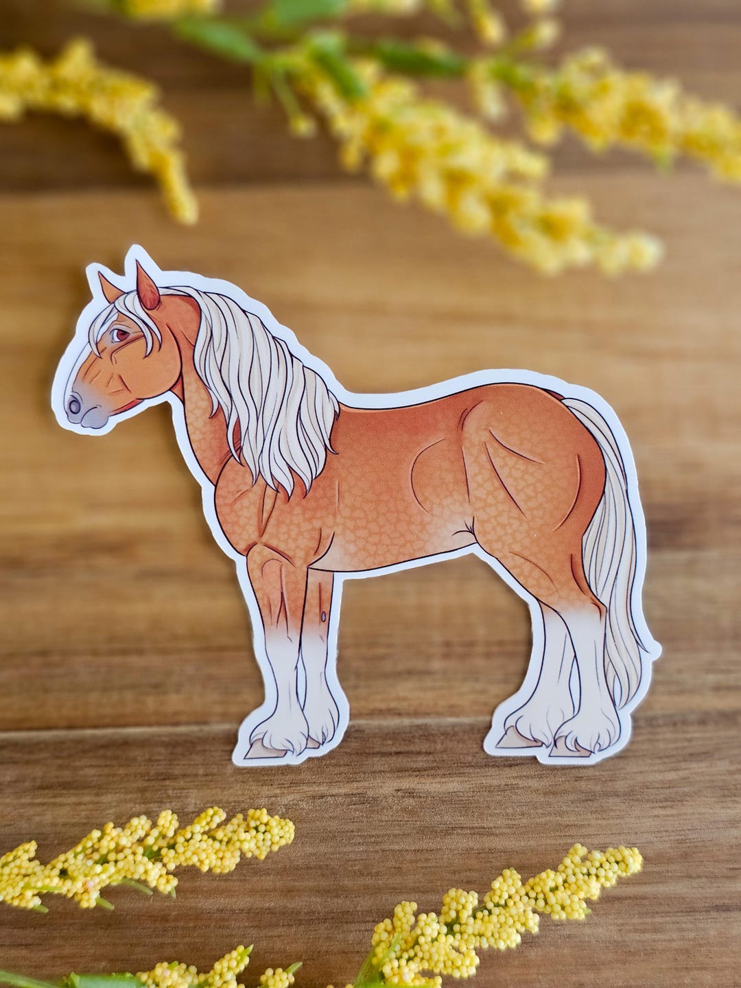 Belgian Draft Horse Waterproof Sticker - Etsy