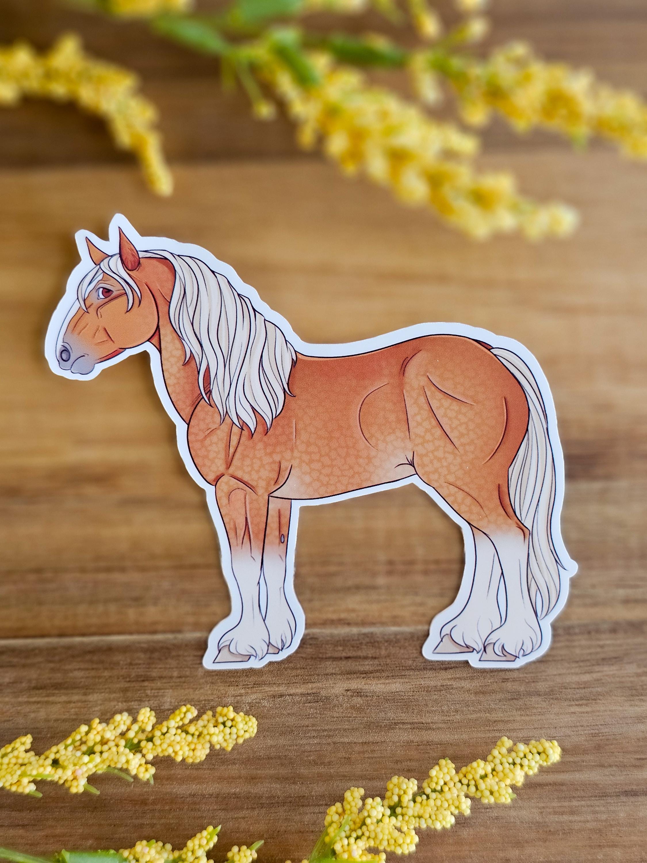 Belgian Draft Horse Waterproof Sticker - Etsy