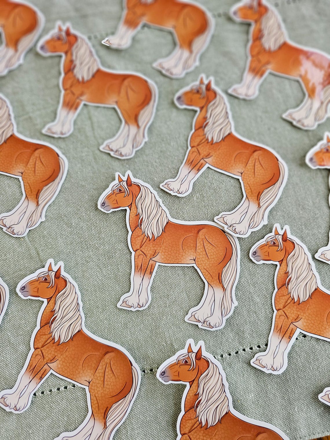 Belgian Draft Horse Waterproof Sticker - Etsy