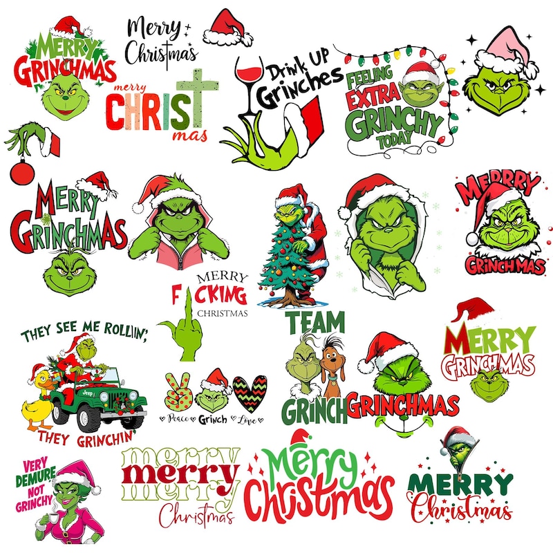 Christmas Grinch Svg - Etsy