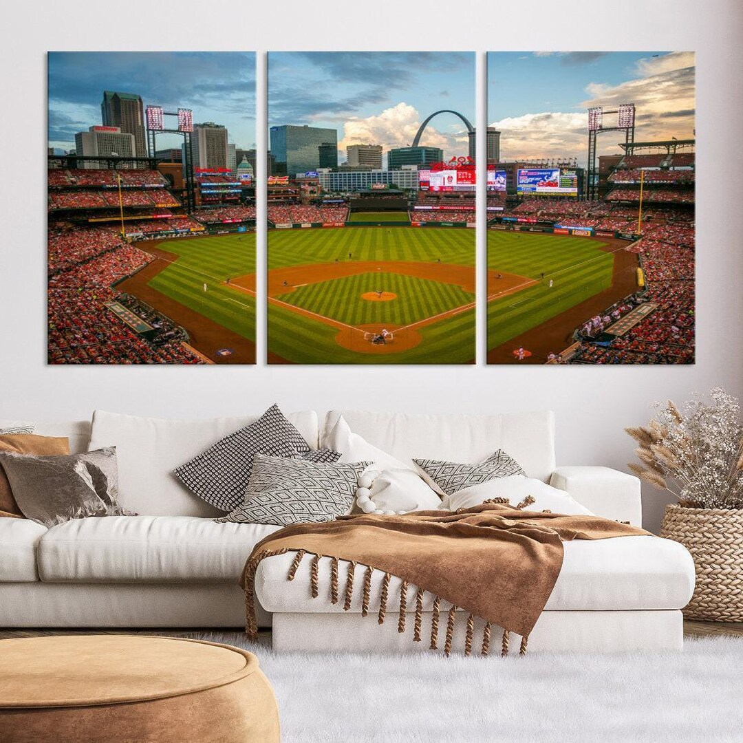 Busch Stadium Canvas Wall Art - Missouri Baseball Stadium Print, Ready ...