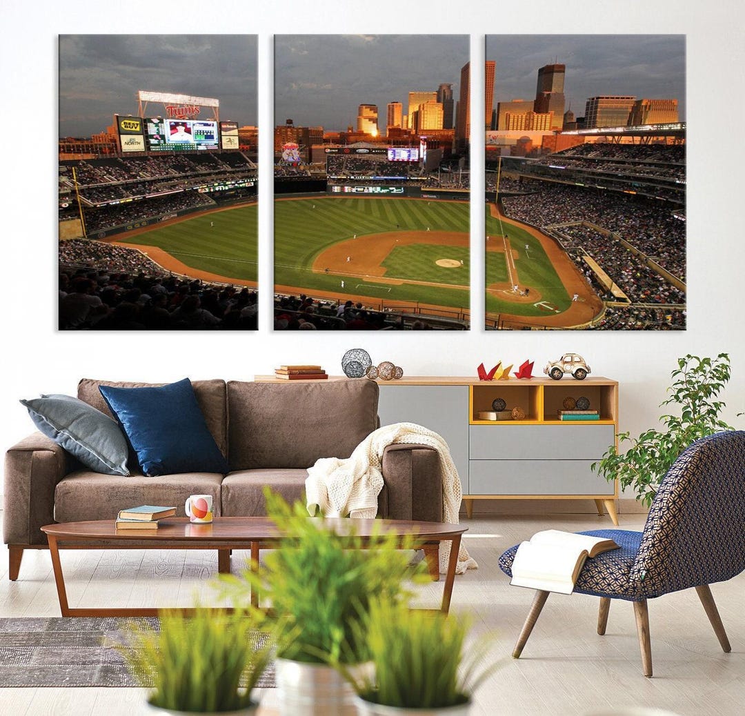 Target Field Stadium Minnesota Twins Stadium Wall Art Canvas Print ...
