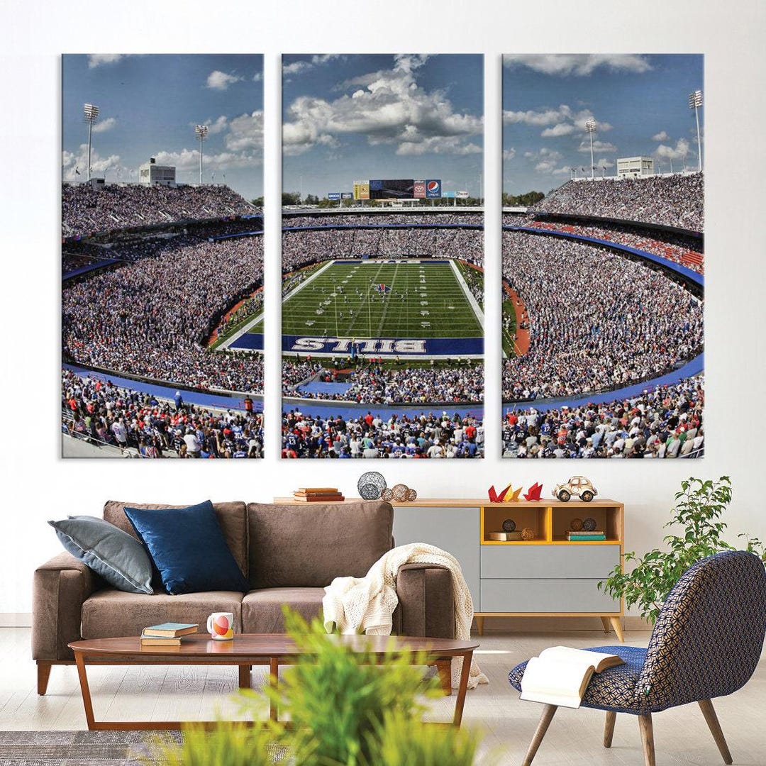 Bills Stadium Wall Art Canvas Print American Football Stadium Wall Art ...