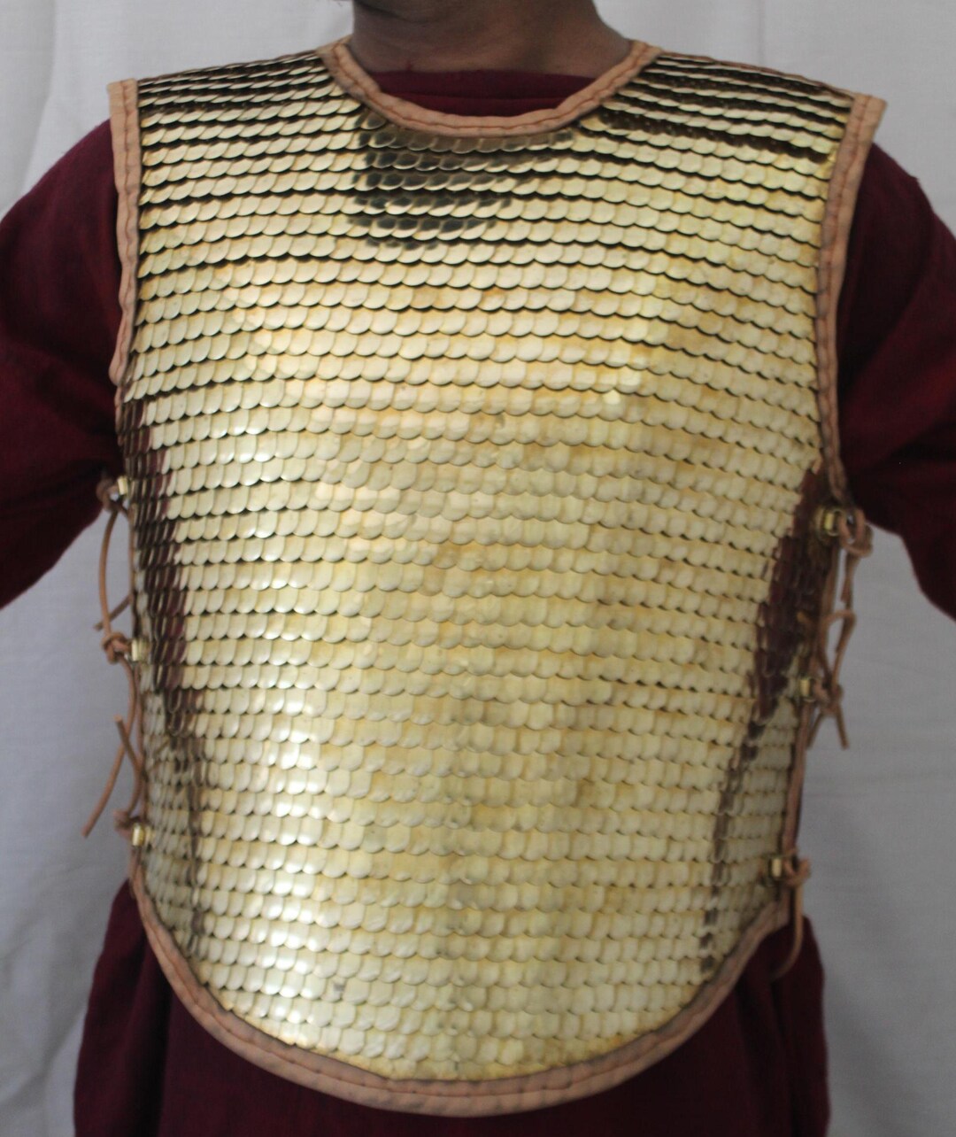 Brass Scale Lorica Squamata (scale Armor) |roman Soldier | Replica ...