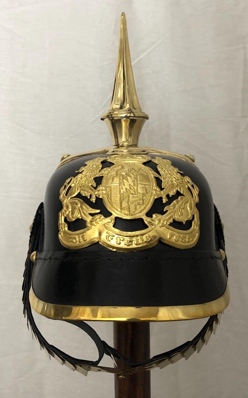 GERMAN Prussian PICKELHAUBE Helmet , Imperial Officer Spike Helmet ...