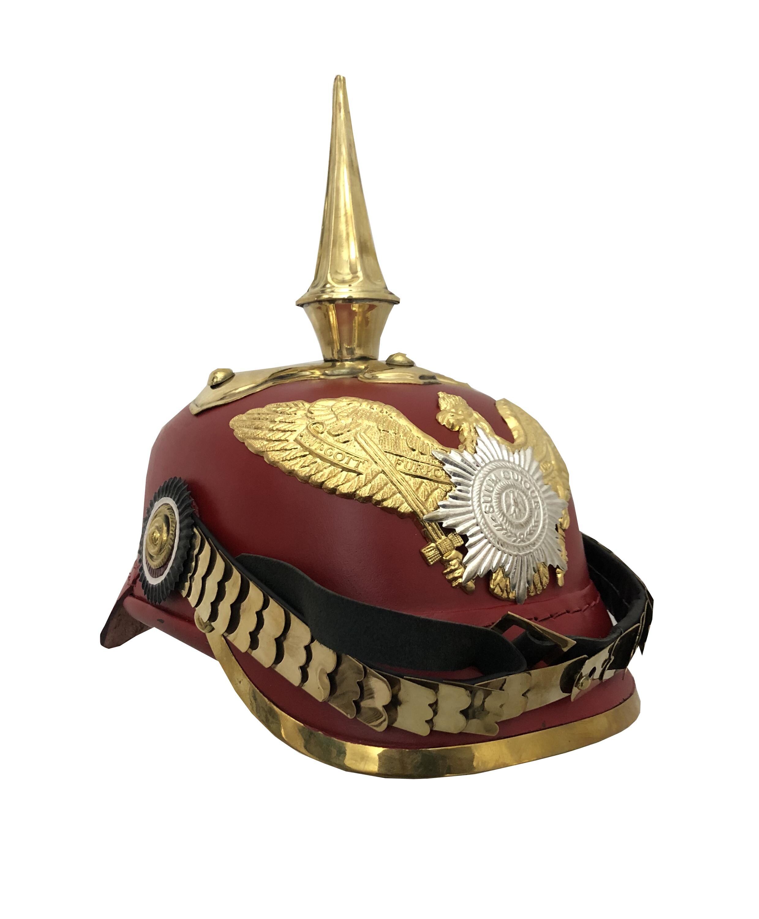 GERMAN Prussian PICKELHAUBE Helmet , Imperial Officer Spike Helmet ...