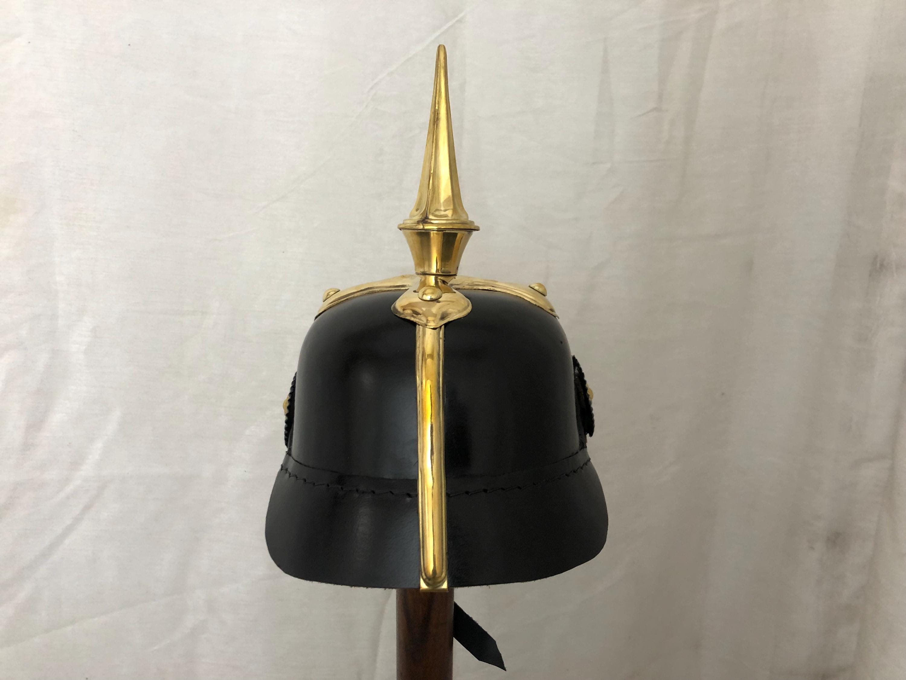 GERMAN Prussian PICKELHAUBE Helmet , Imperial Officer Spike Helmet ...