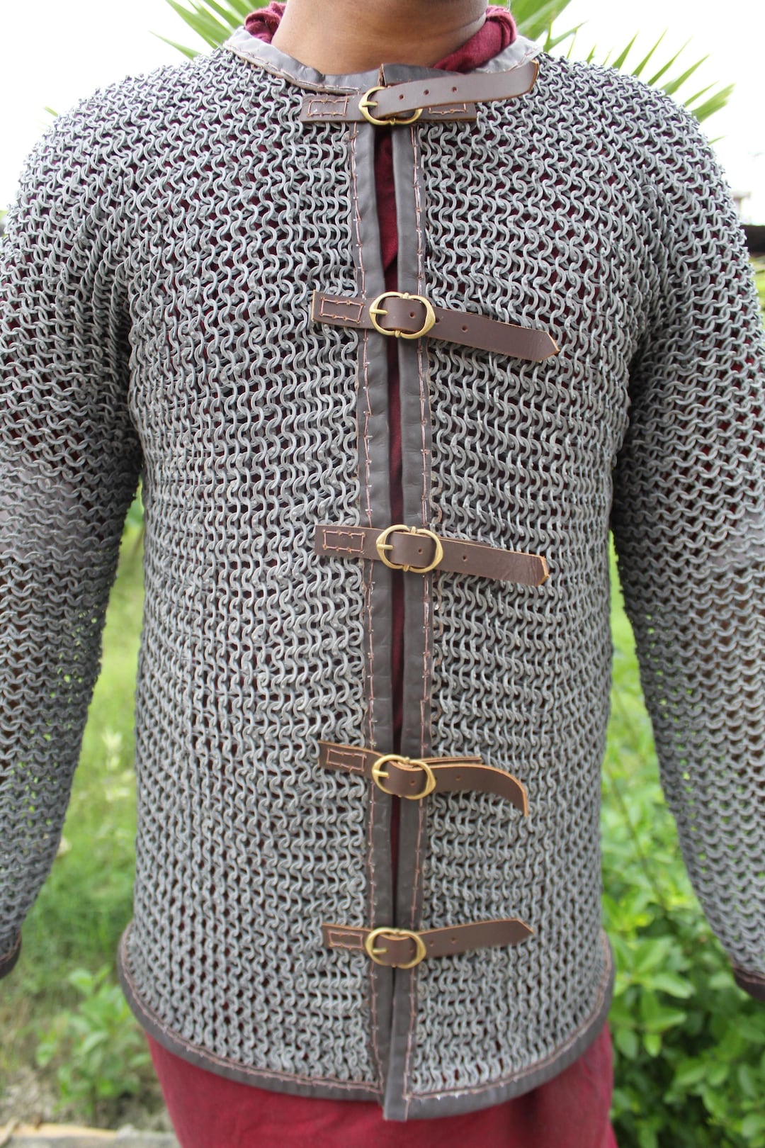 Aluminium 10 Mm & 16 Wire Gauge Flat Rings Riveted With Washer Chain ...