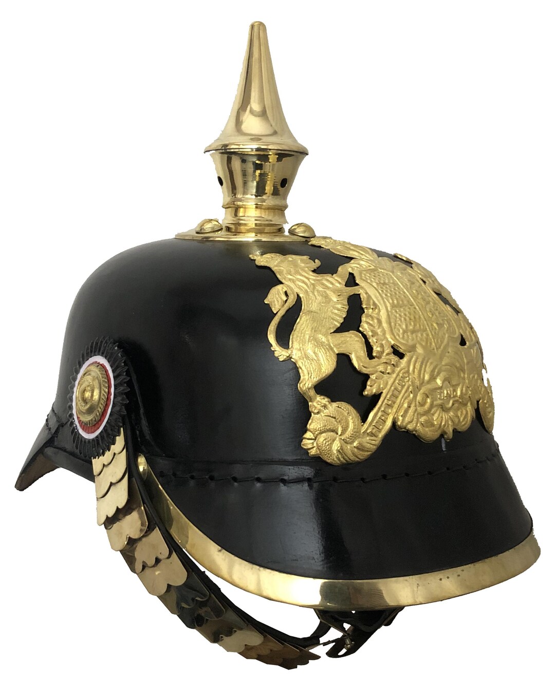 GERMAN Prussian PICKELHAUBE Helmet , Imperial Officer Spike Helmet ...
