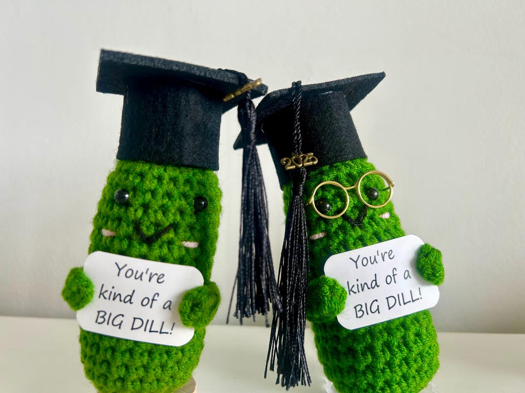 2025 GRADUATE Positive Pickle, Positive Potato, Funny Desk Decor ...