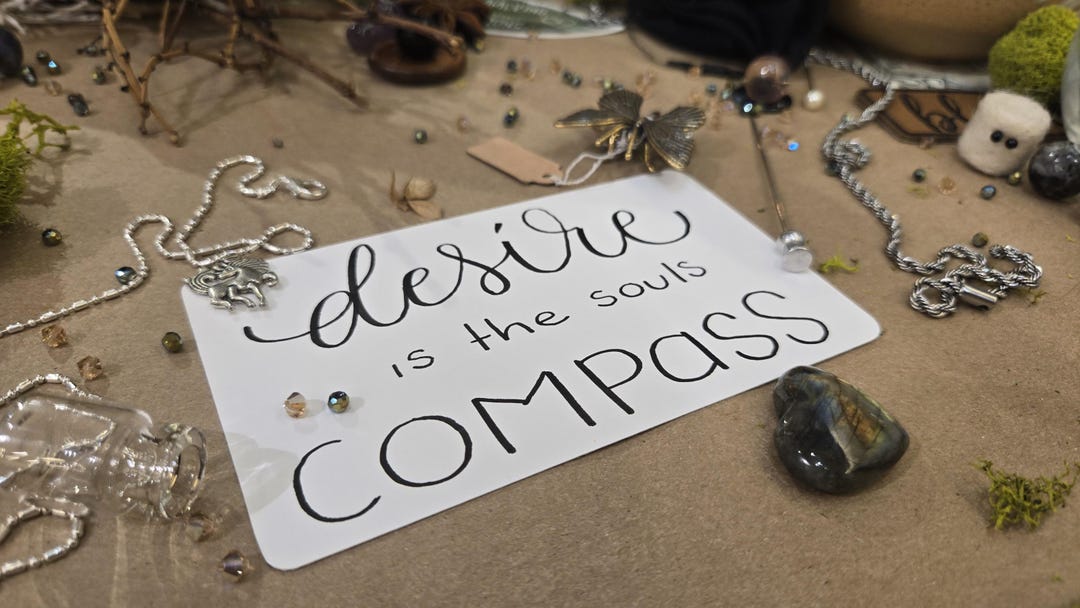 Handwritten Quote - Desire is the Soul's Compass - Etsy