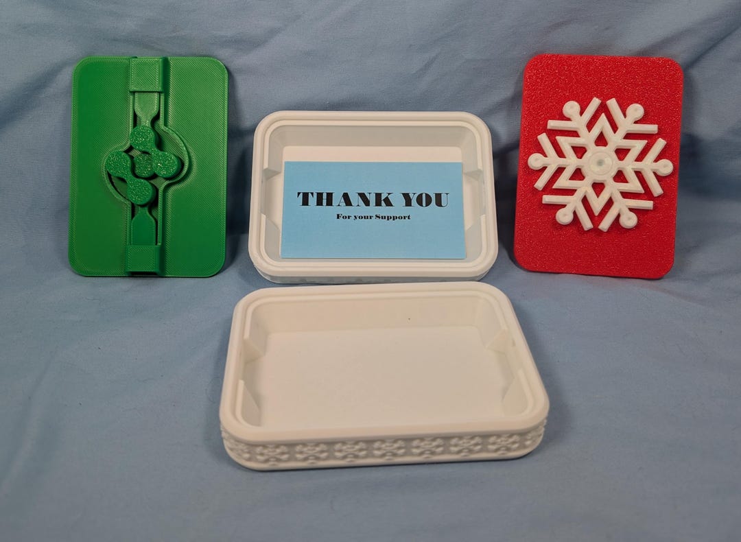 Snowflake Locking Gift Card Box – Unique 3D Printed Holiday Keepsake - Etsy