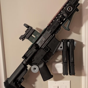 Tactical AR-15 Wall Mount || Custom Rifle Rack With Optional Magazine ...