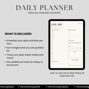 2025 Digital Planner Template, Daily Dated Planner, All in One Weekly ...