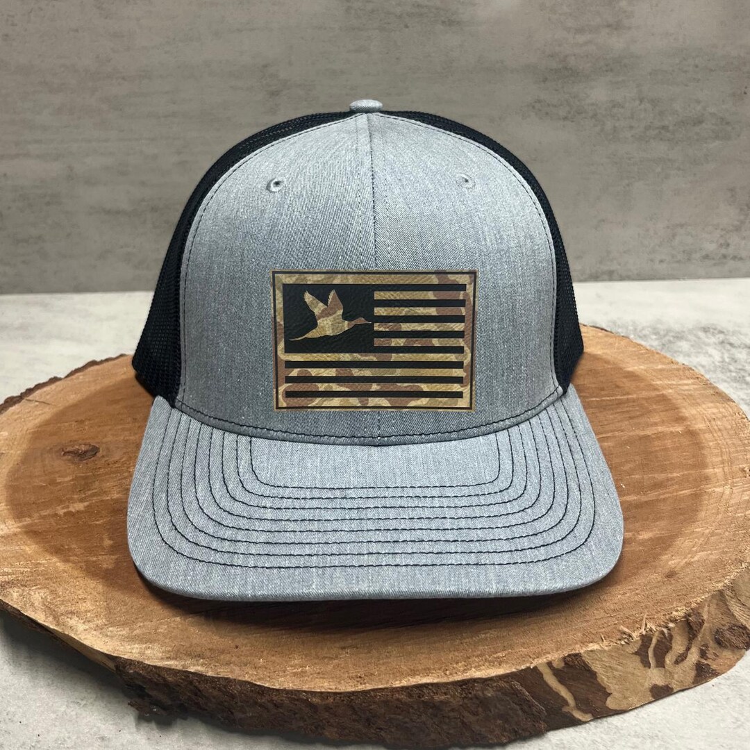 Men's American Flag Duck Hunting Ball Cap, Duck Hunting Hat, Hunter ...