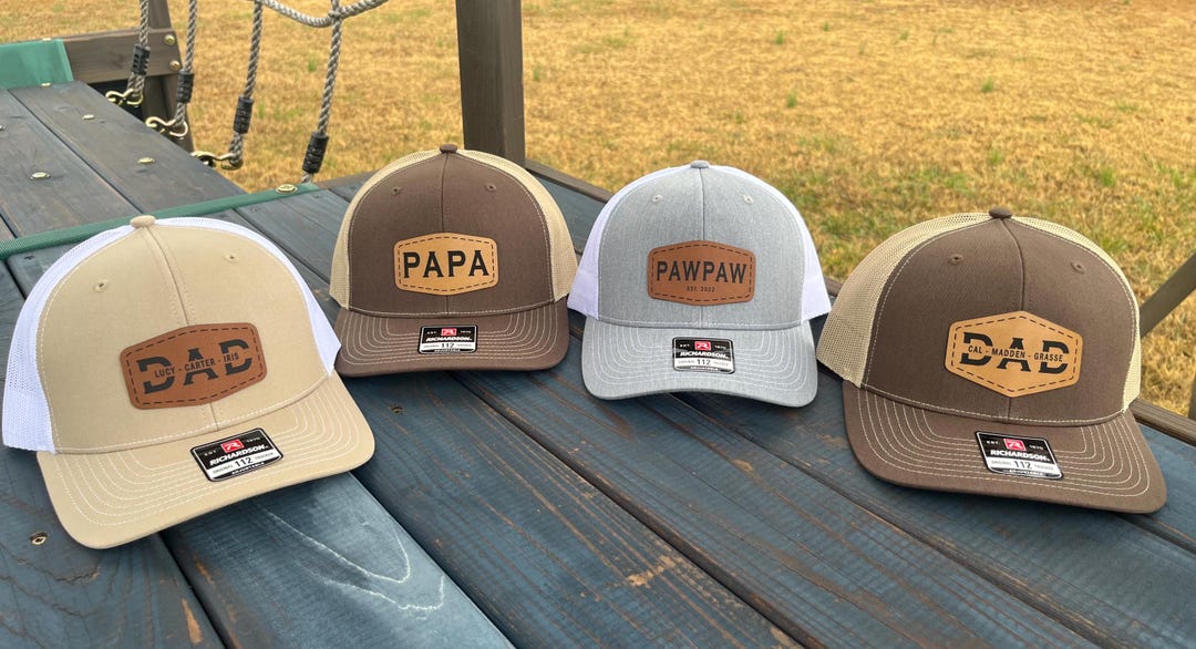 Dad Hat With Names, Personalized Name Hat, Father's Day Gift, Grandpa ...